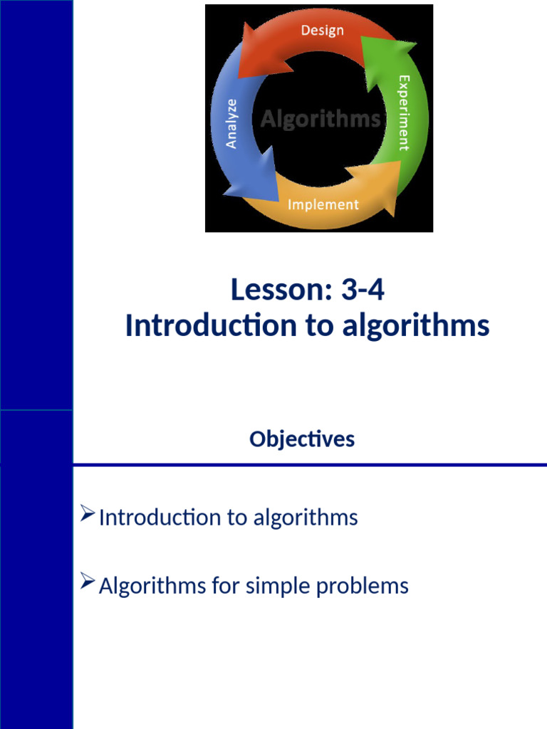 L3-L4 More On Algorithm | PDF | Algorithms | Numbers