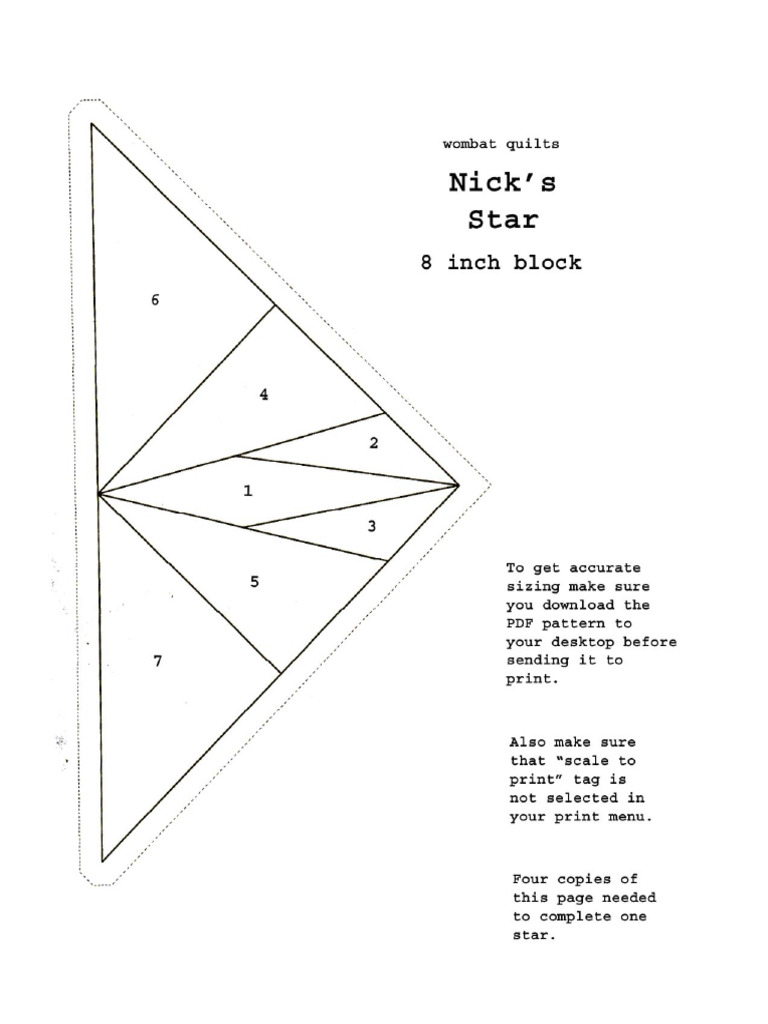 Nicks Star Pattern | PDF