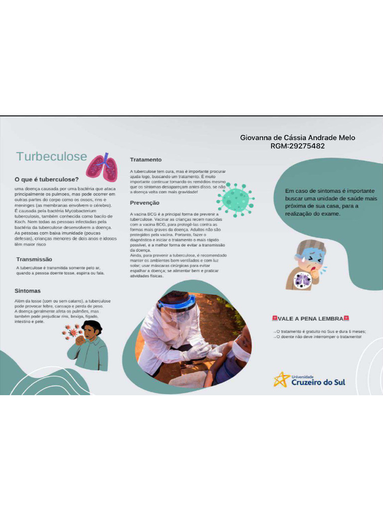 Folder Tuberculose - Giovanna | PDF