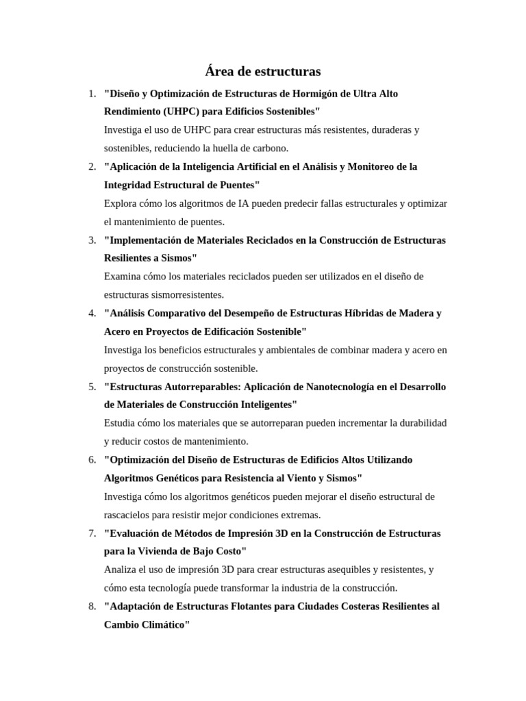 Estructuras Sostenibles y Tecnologías Avanzadas | PDF | Ingeniería ...