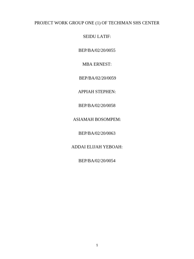 Project Work | PDF | Density | Volume