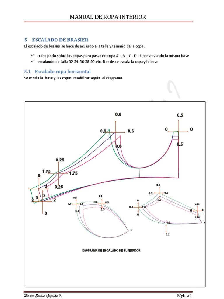 Escalado De Brasier Pdf Falda Apariencia Humana