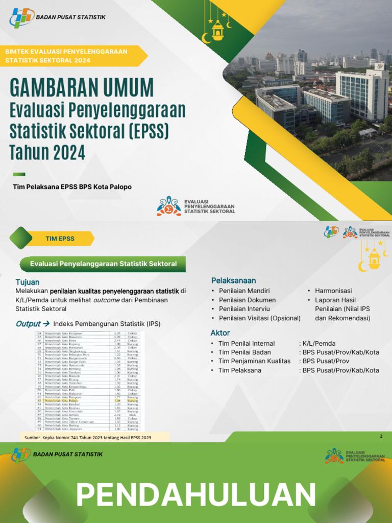 Evaluasi Statistik Sektoral 2024 BPS | PDF | Bisnis