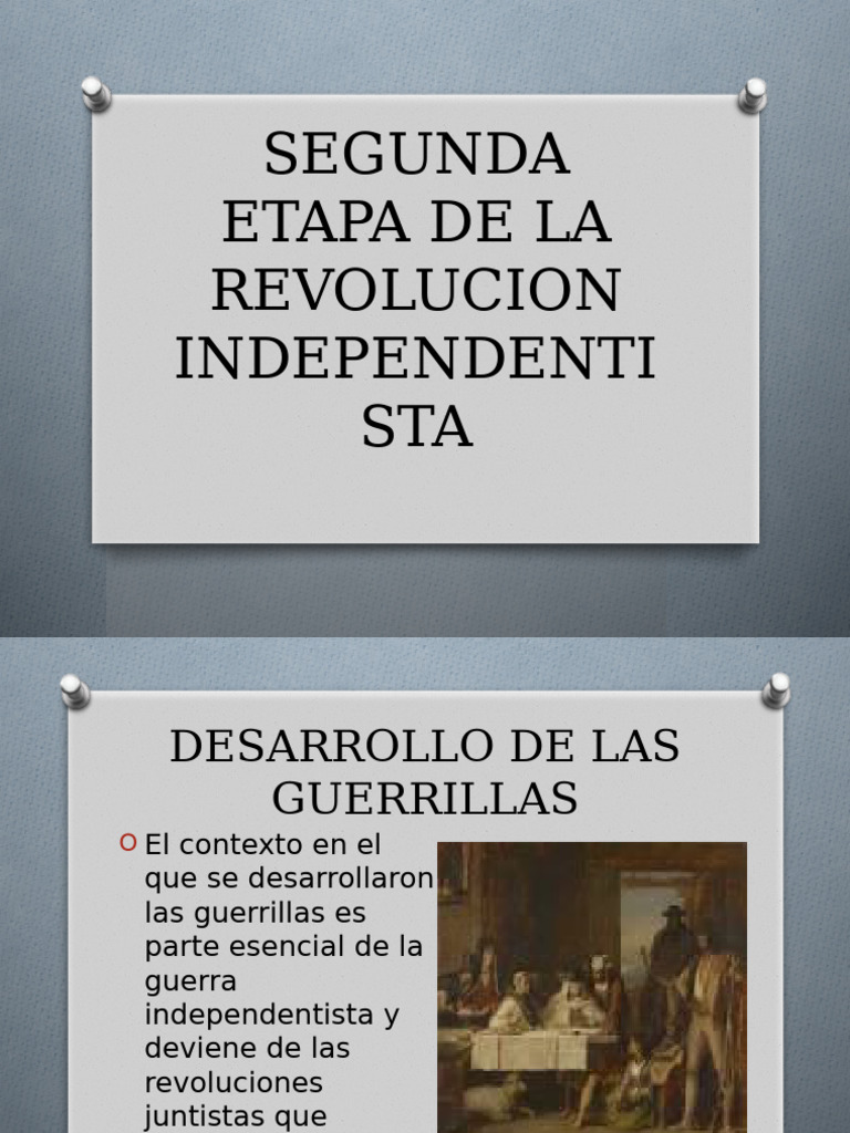 Segunda Etapa de La Revolucion Independentista | PDF