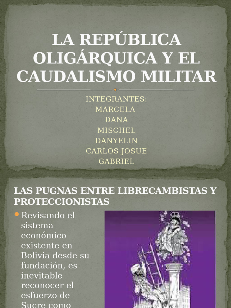 La República Oligárquica y El Caudalismo Militar | PDF | Historia