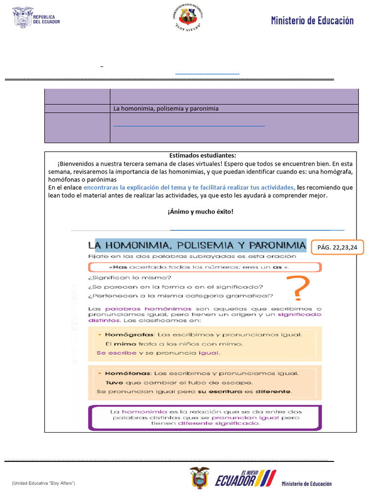 s3 LYL 1RO BGU | PDF | Estudios de idiomas extranjeros