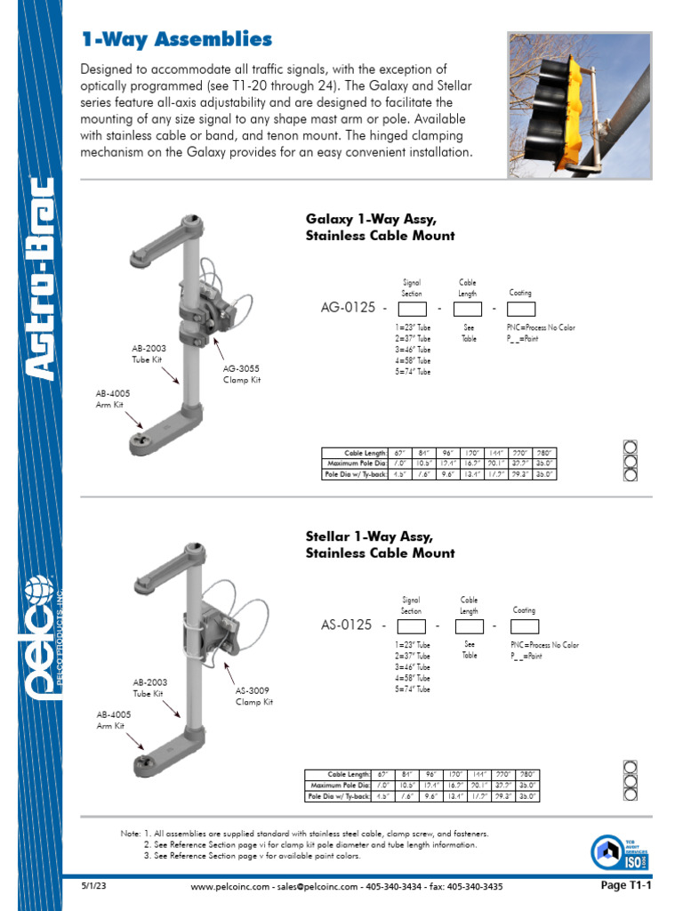 Traffic-Catalog-Sec-T1-Astro-Brac | PDF | Screw | Pipe (Fluid Conveyance)