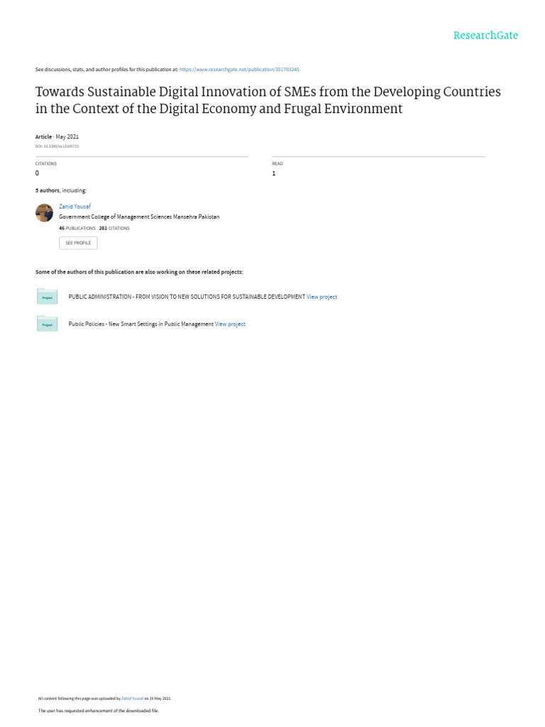 1. Sust Digital Inno in sustainability 2021 | PDF | Internet Of Things ...