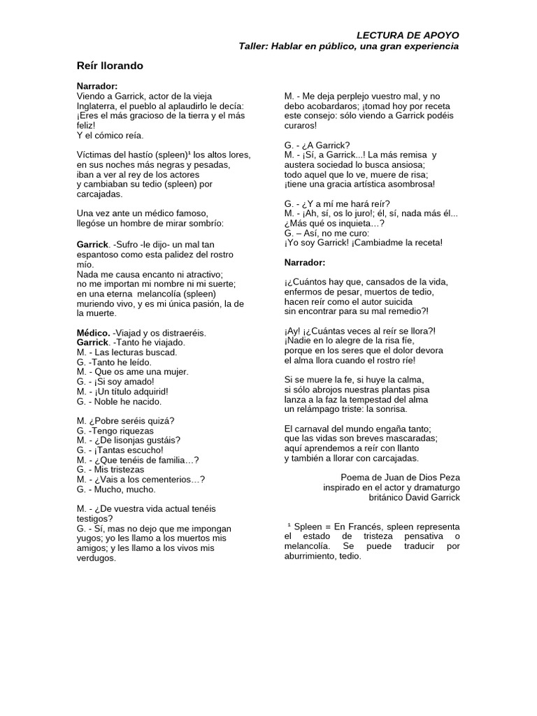 Reir Llorando Garrik | PDF | Poesía | Clásicos