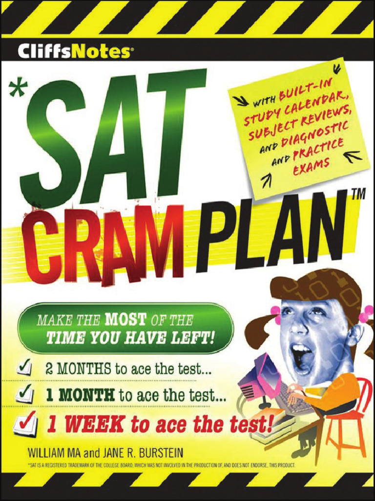 018_CliffsNotes SAT Cram Plan_Diagnostic Test_AK_1 EXAM | PDF