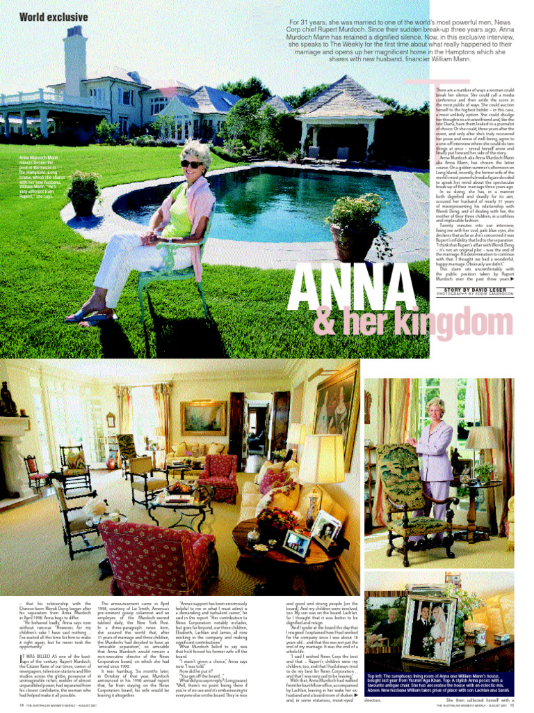 Anna-Murdoch | PDF | Rupert Murdoch