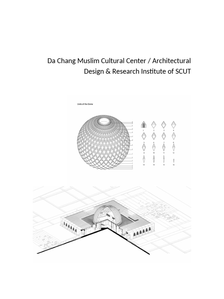 Da Chang Muslim Cultural Center Architectural Design & Research | PDF