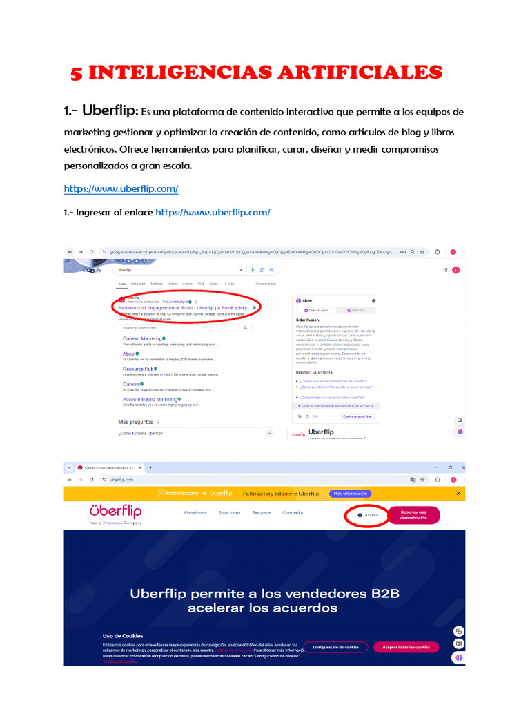 5 INTELIGENCIAS ARTIFICIALES Tarea | PDF | Computadoras | Tecnología e ...