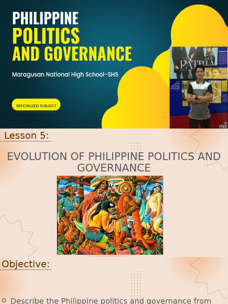 Lesson 5 Evolution of Philippine Politics | PDF | Spanish Empire | Philippines