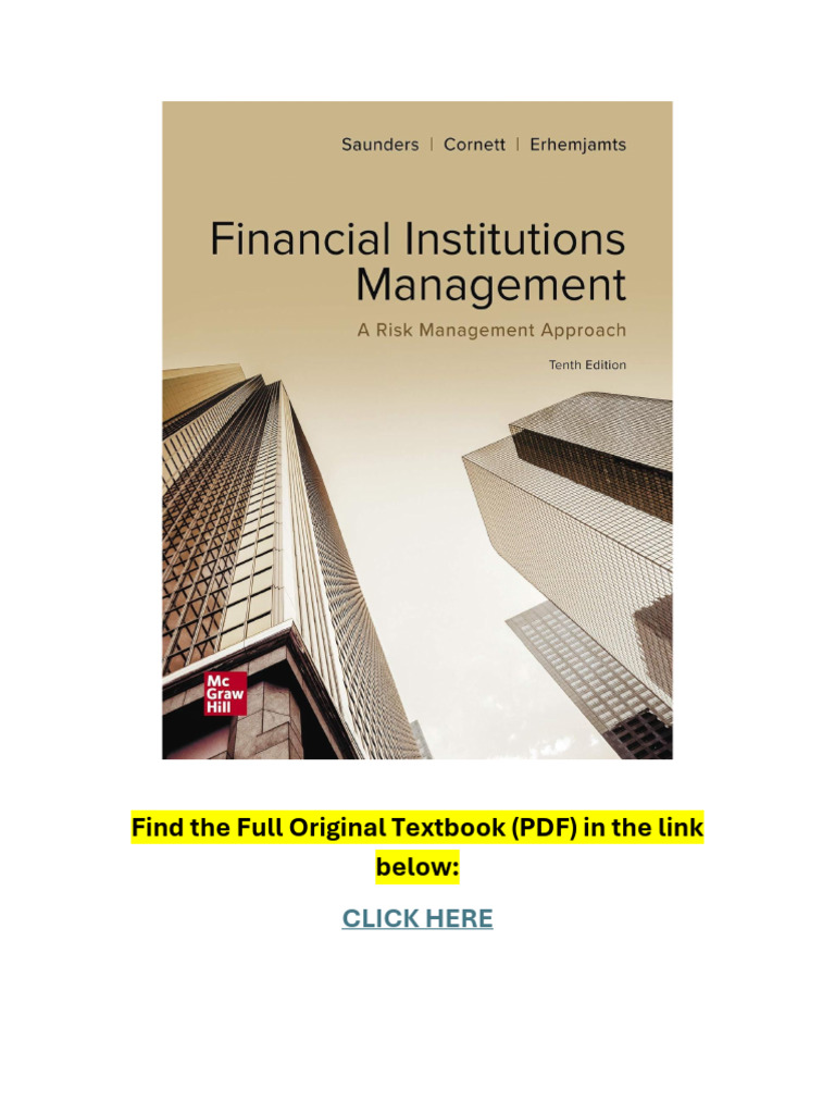 Financial Institutions Management Overview | PDF | Bond Duration | Swap ...