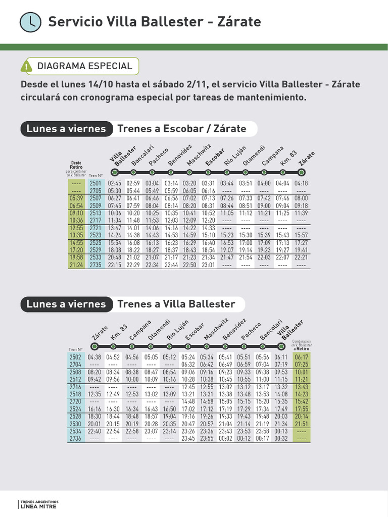 Villa Ballester - Zarate 2024-10-14 Al 2024-11-02 | PDF