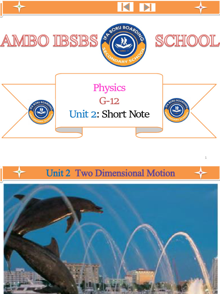 Physics G-12, Motion in two dimensions | PDF | Rotation Around A Fixed Axis | Acceleration