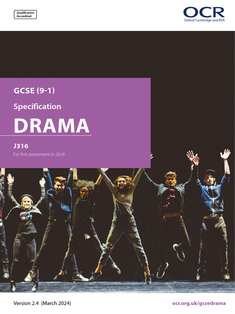 OCR GCSE Drama Specification | PDF | Learning | Teachers