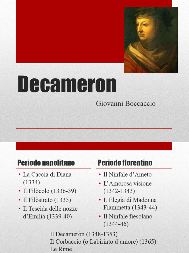 Decameron | PDF | Giovanni Boccaccio | Literatura italiana medieval