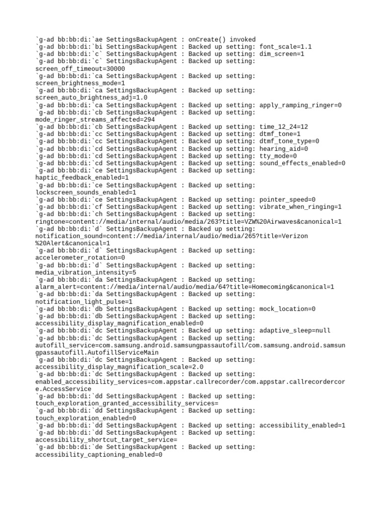 Settings Providerنموذج 7 | PDF | Java (Programming Language) | Oracle Corporation