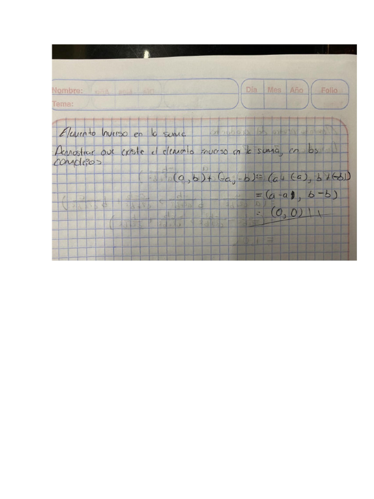 Elemento Inverso en La Suma | PDF