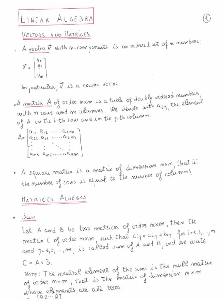 A) Linear Algebra | PDF | Teaching Methods & Materials