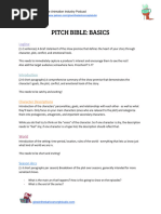 Crafting an Effective Pitch Bible | PDF | Screenplay | Plot (Narrative)