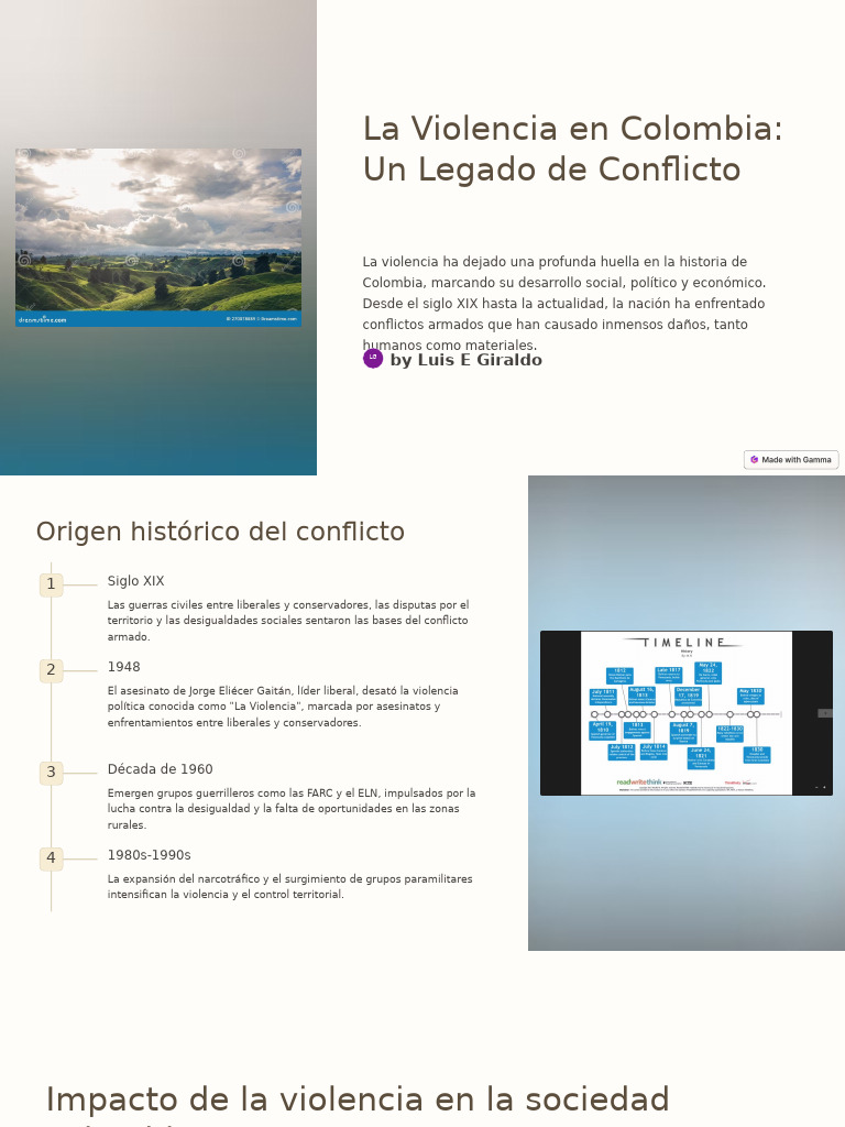 Impacto de la Violencia en Colombia | PDF | Colombia | Corrupción política