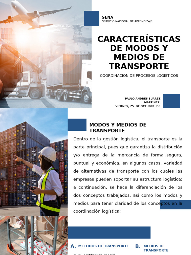 Modos y Medios de Transporte | PDF | Transporte | Logística