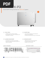 Inverter Sungrow 125Kw SG125CX-P2 - Datasheet | PDF | Alternating Current | Power Inverter