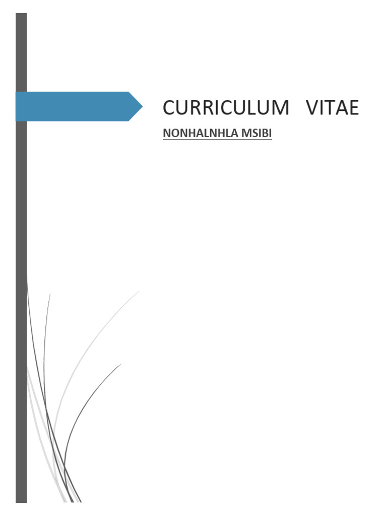 Curriculum Vitae: Nonhalnhla Msibi | PDF