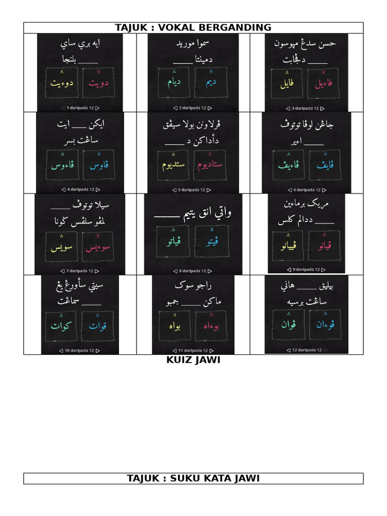Kuiz Jawi | PDF