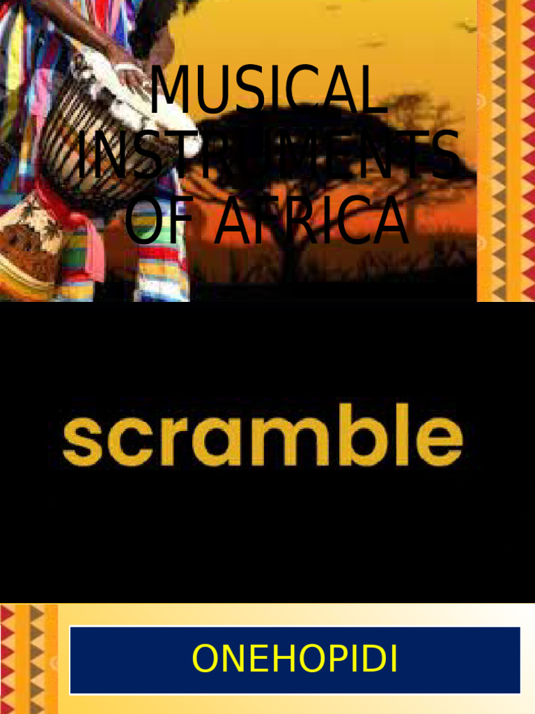 2nd Topic Pt. 2 Musical Instruments of Africa | PDF | String ...