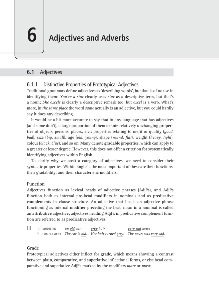 Huddleston, Pullum & Reynolds (2022) - The Adjective and The Adverb ... Huddleston, Pullum & Reynolds (2022) - The Adjective and The Adverb ...