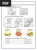 Ficha Como Se Sostiene Mi Cuerpo | PDF