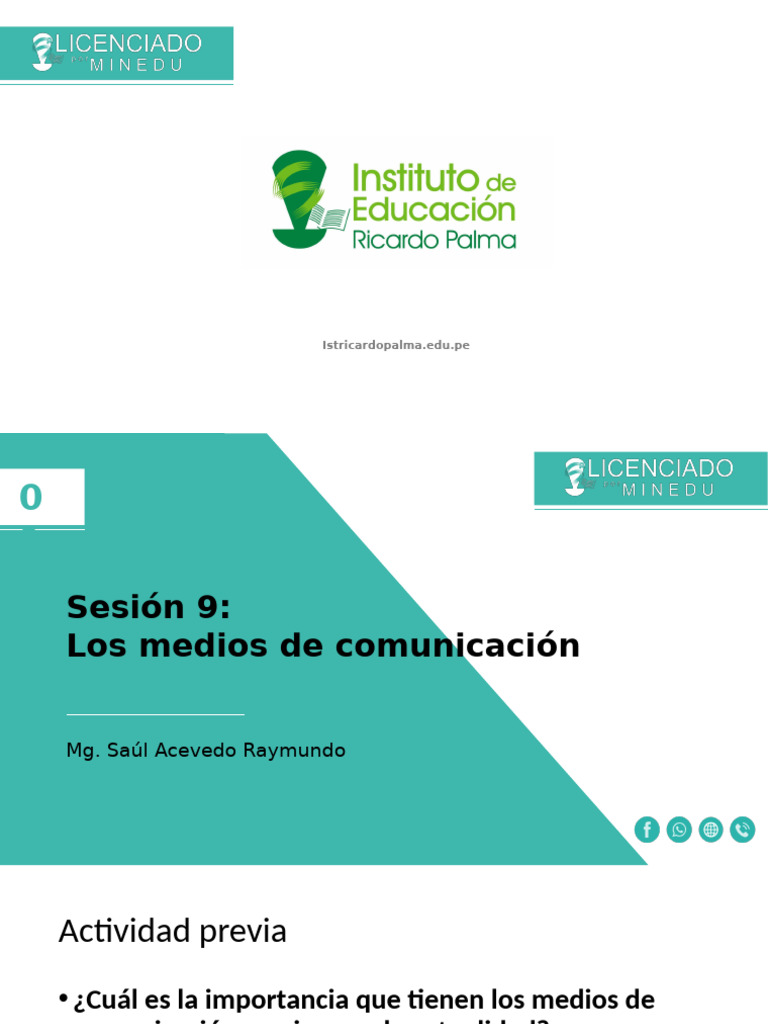 Tipos y funciones de los medios de comunicación | PDF | Medios de ...