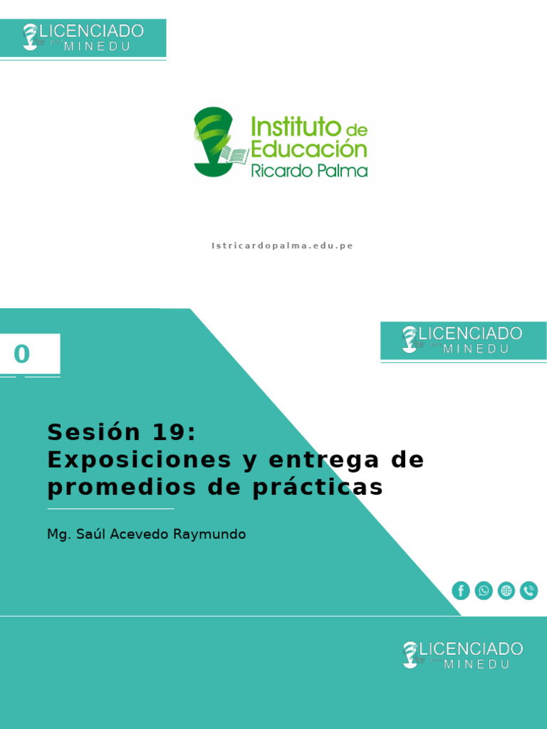 Sesion 19 Exposiciones y Entrega de Promedios | PDF