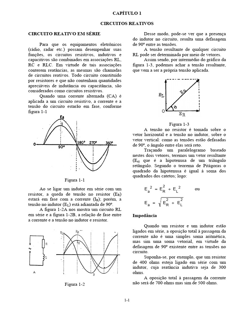 Circuitos Reativos: Análise de Circuitos RL | PDF | Energia elétrica ...