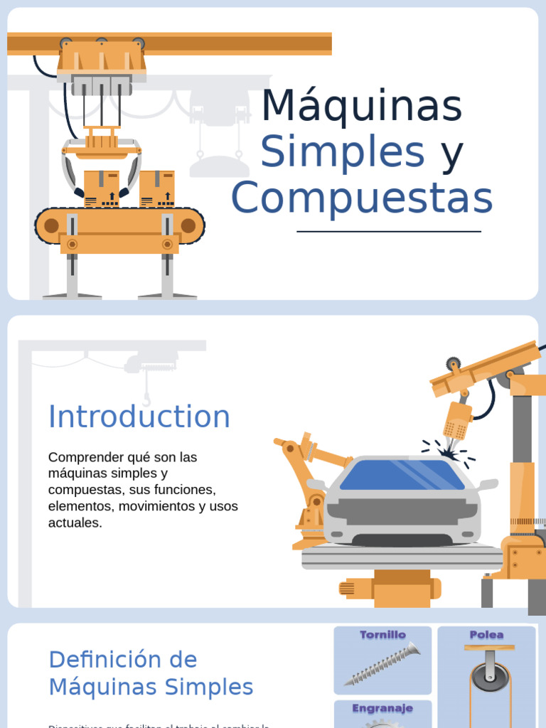 Maquinas Simples y Compuestas | PDF | Palanca | Eje