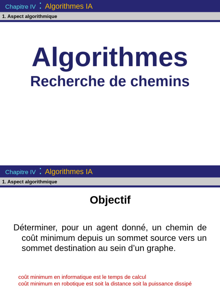 Ch04 - Programmation Des Robots | PDF | Théorie des graphes | Informatique théorique