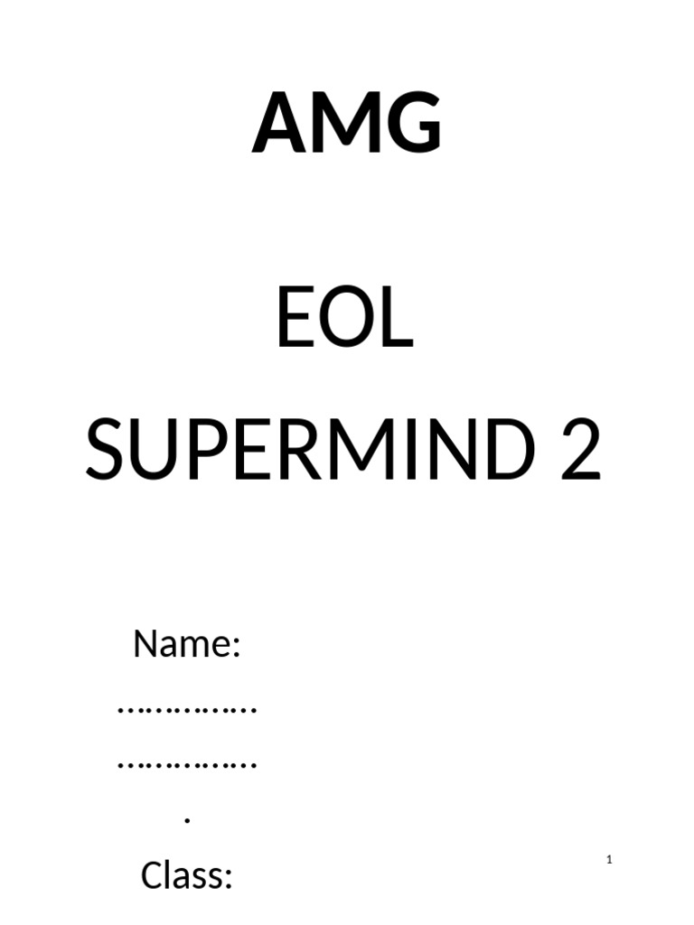 EOL superminds 2 | PDF