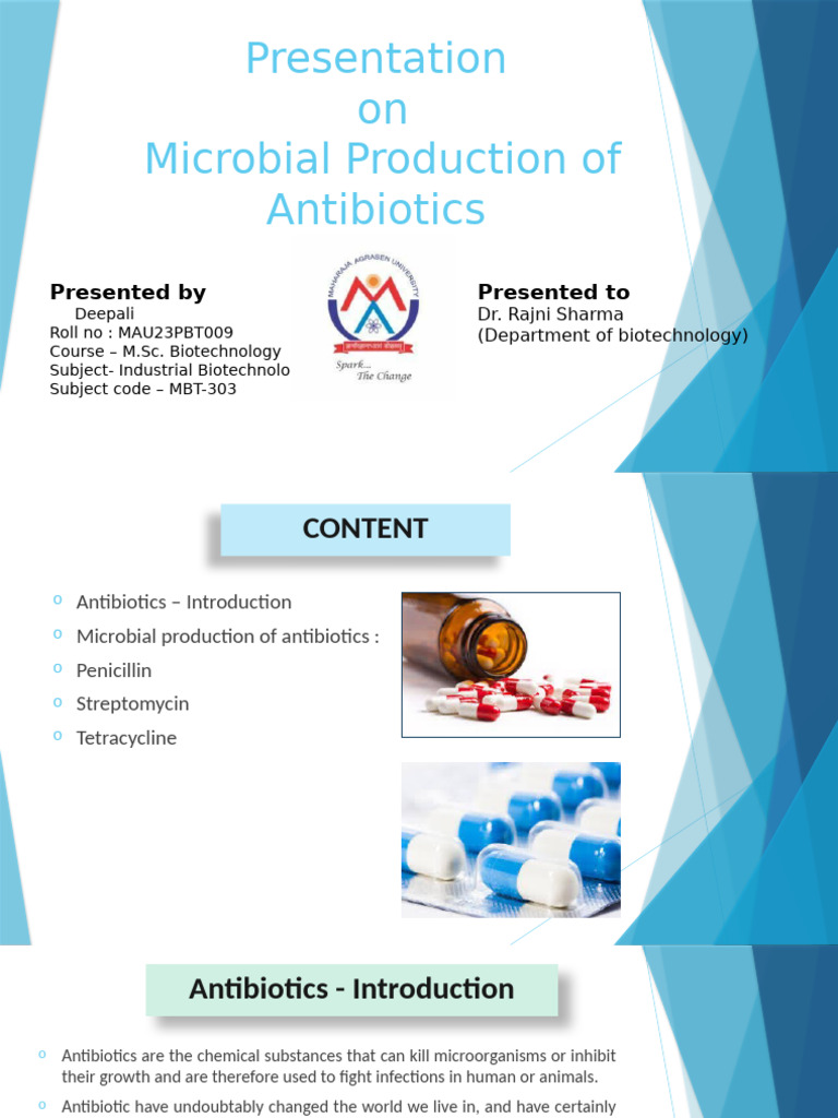 Antibiotic Production Overview | PDF | Penicillin | Bacteria