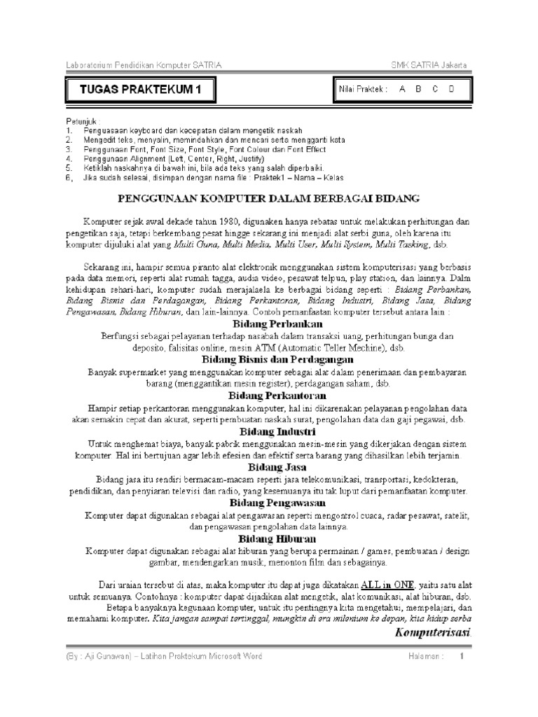 Latihan Ms Word | PDF