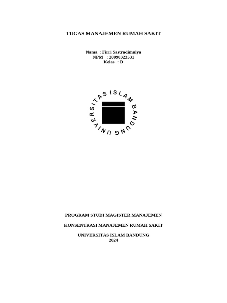 Manajemen Rumah Sakit: Tugas dan Peran | PDF | Bisnis