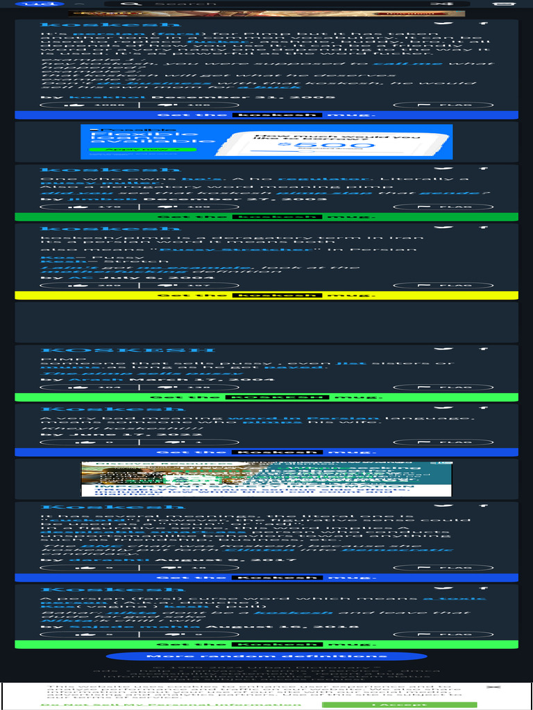 Urban Dictionary Koskesh | PDF | Linguistics
