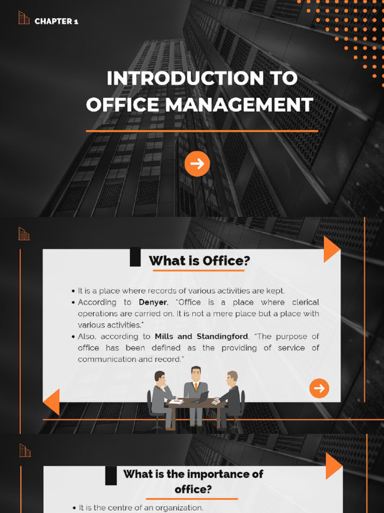 Lesson 1part 1 Introduction To Office Management | PDF