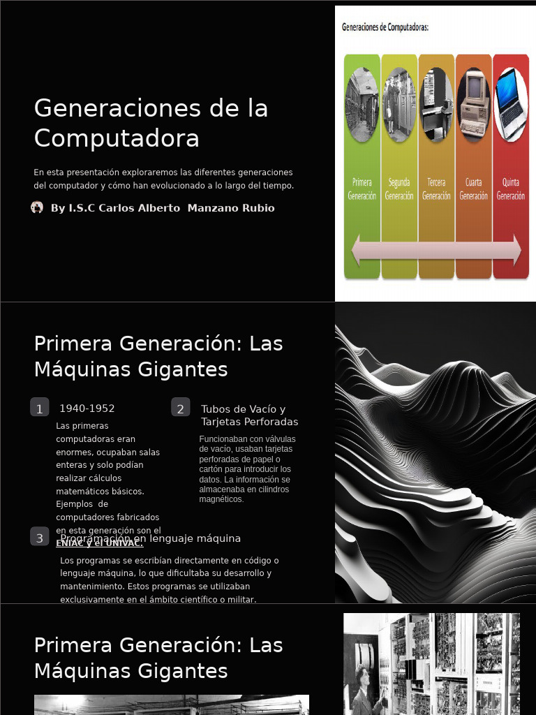 Generaciones Del Computador | PDF | Lenguaje de programación ...