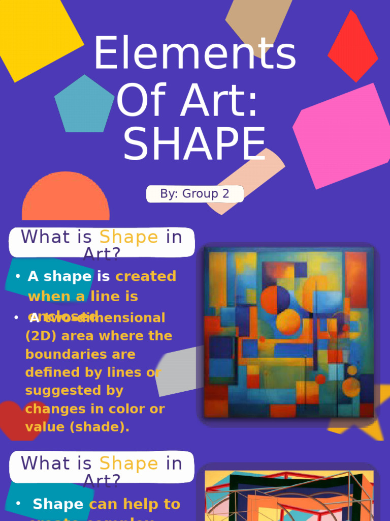 Elements of Art SHAPE | PDF