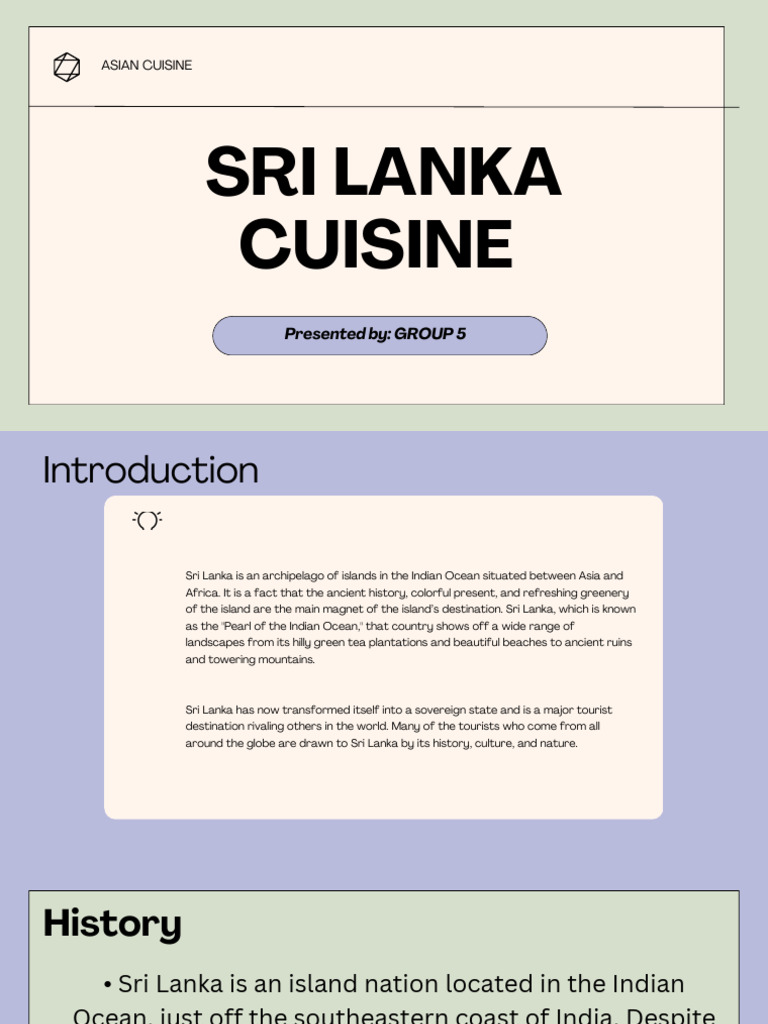 Sri-Lanka-Cuisine-Ppt 20241008 213706 0000 | PDF | Drink | Cuisine