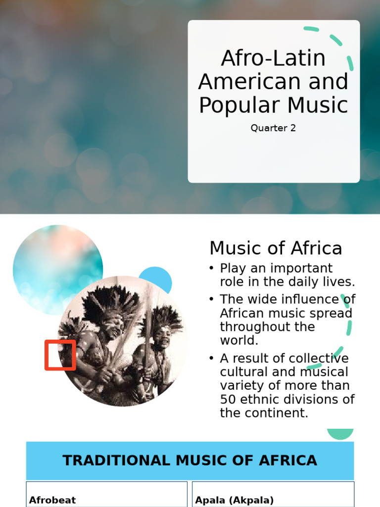 Q2 Afro Latin American and Popular Music | PDF | Pop Music | String Instruments